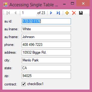 DataAdapter Example In C