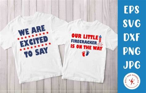 Excited For Firecracker Couple SVG Graphic By Bolt And Sparkles Creative Fabrica