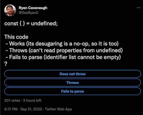 Empty Destructuring Patterns In JavaScript