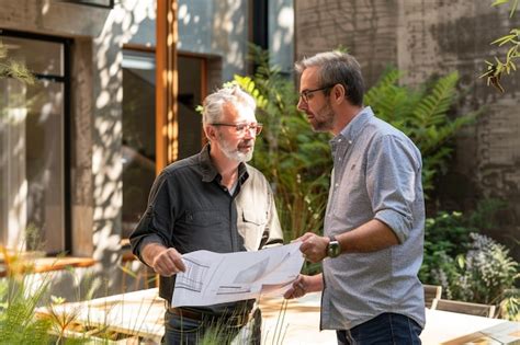 premium photo create a dialogue between architects discussing th