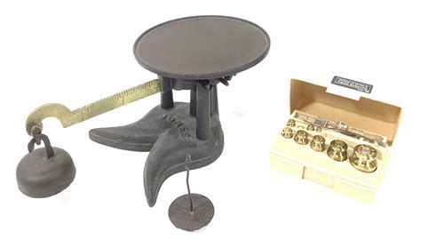 Lot Vintage Iron Jones Scale Ohaus Weights