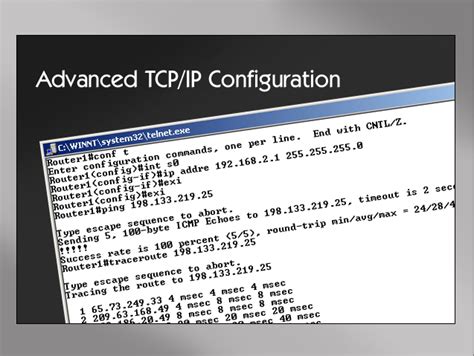 Advanced Tcpip Configuration אינפוסק Infosec Advanced It Learning