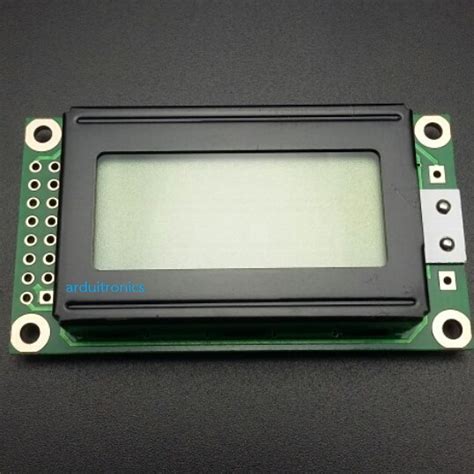 Lcm0802a 5v 8x2 Character Lcd 0802 Yellow Green With Backlight Arduino Raspberry Pi
