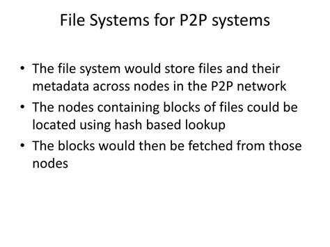 Ppt Distributed Hash Based Lookup For Peer To Peer Systems Powerpoint Presentation Id3562152