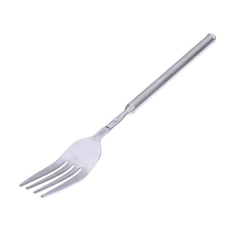 Stainless Steel Bbq Telescopic Extendable Fork Dinner Dessert Fruit