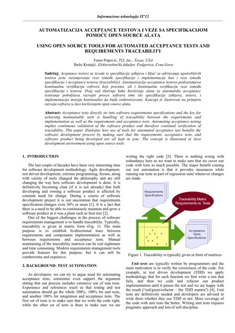 Pdf Using Open Source Tools For Automated Acceptance Tests And