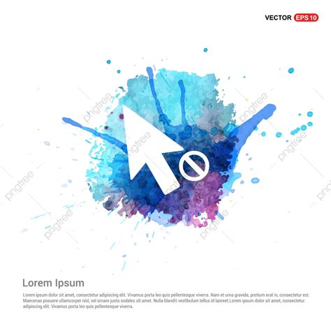 Cursors Vector Design Images Cursor Icon Watercolor Background Cursor
