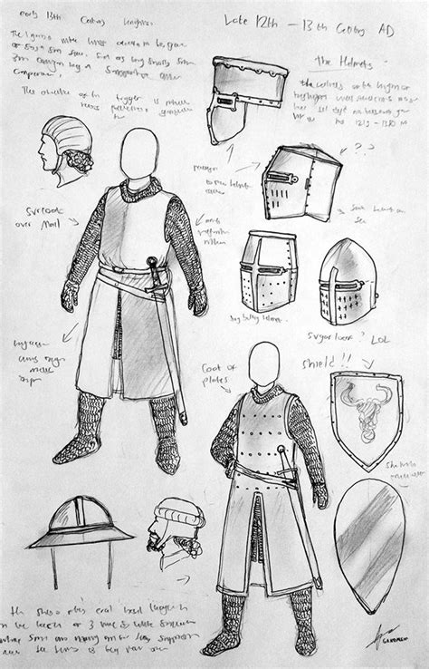 Как нарисовать людей средневековья