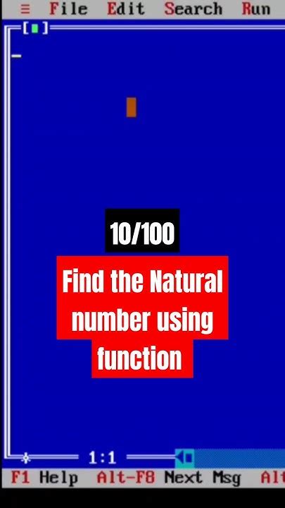 Natural Number Using Function In C Shorts Aslearningpoint Coding