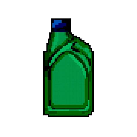 Bottle Motor Oil Game Pixel Art Vector Illustration 23874118 Vector Art