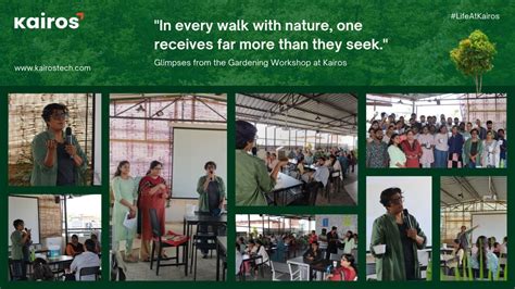 Kairos Technologies On Linkedin Kairostech Lifeatkairos Gardeningworkshop