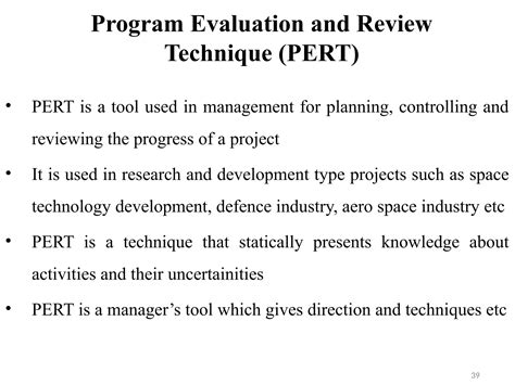 Types Of Schedules Network Analysis Cpm And Pert Pptx
