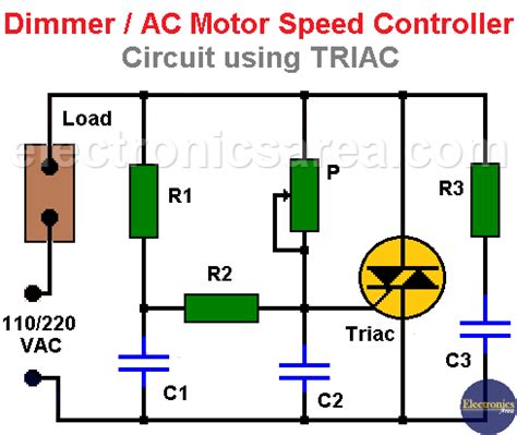 Ac Motor Speed Control Circuit Diagram Speed Controller Circuit For Ac