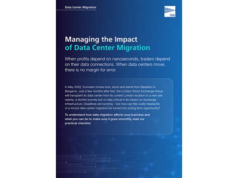 Data Center Migration Guide Tns