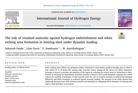 new publication retained austenite and white etching in bearing steel ramkumar penchaliah phd