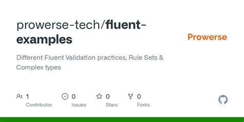Github Prowerse Techfluent Examples Different Fluent Validation