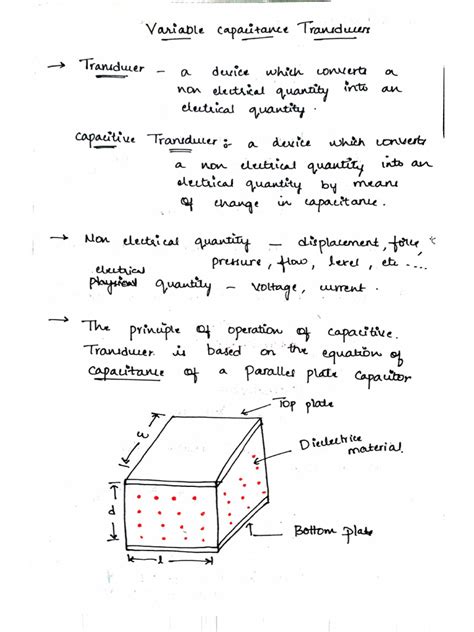 Variable Capacitive Transducers Pdf