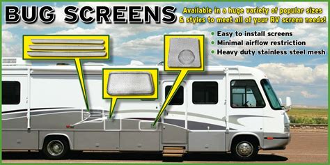 Rv Bug Screen For Furnace Water Heater And Battery Vents Carded