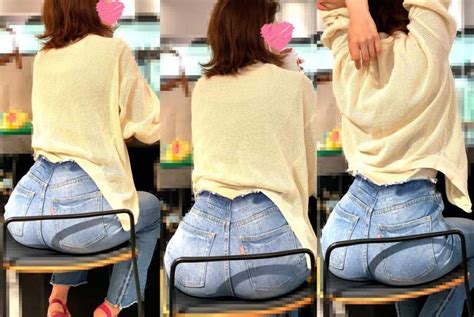 Gcolle 街撮りお尻部 ピチピチジーンズヒップ172 ぷりんっと突き出されたムチエロ尻に思わず凝視！！キレイな美尻なお姉様♪