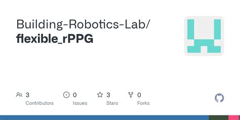 Flexible Rppg Methods Py At Main · Building Robotics Lab Flexible Rppg · Github