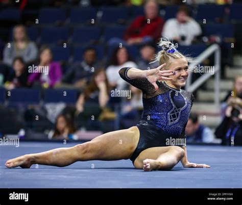 March 18 2023 Hailey Davis Competes On The Floor Exercise During The