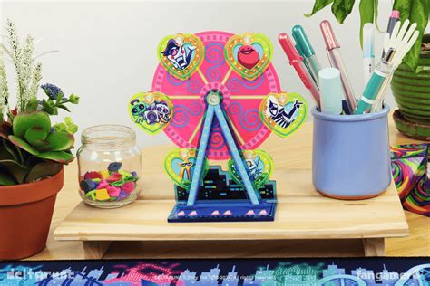 Deltarune Cyber City Ferris Wheel Acrylic Standee Fangamer