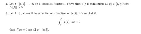 Solved Let F A B R Be A Bounded Function Prove That Chegg Com