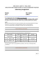 Lab Pre Lab Assignment Pdf ANSWER KEY BIOL Fall Pre Lab Assignment For Lab