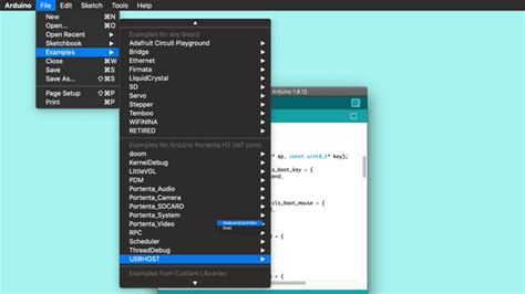 portenta h7 as a usb host arduino documentation