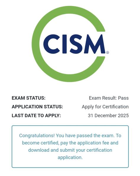 Emile Scott Booth On Linkedin Cism Isaca 17 Comments