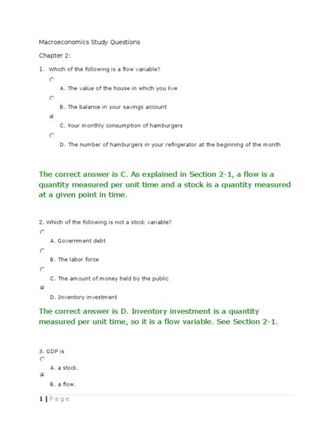 Macroeconomics Study Guide Pdf Interest Real Interest Rate