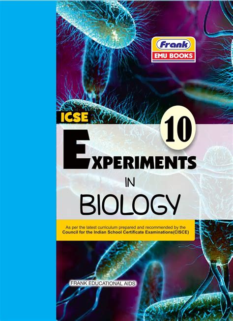 Frankedu Icse Experiments In Biology 10 For 2024 Exam