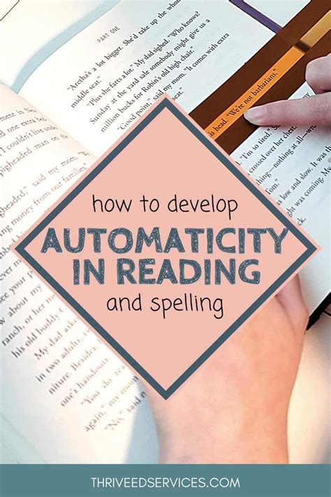 How To Develop Automaticity In Reading And Spelling Reading