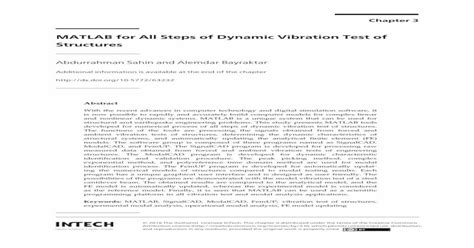 Pdf Matlab For All Steps Of Dynamic Vibration Test Of Structuresfigure 4 Modalcad Program