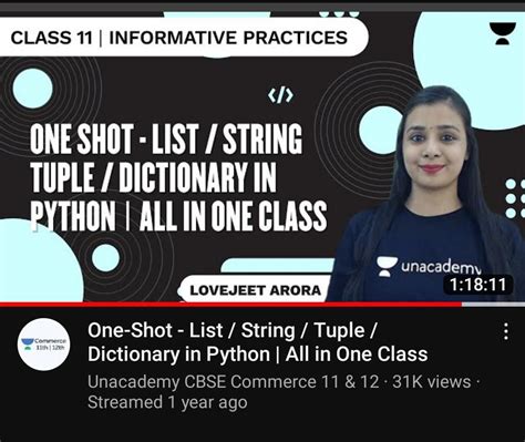 Ye Wali Dekh Lu Class 11 Python Rcbse