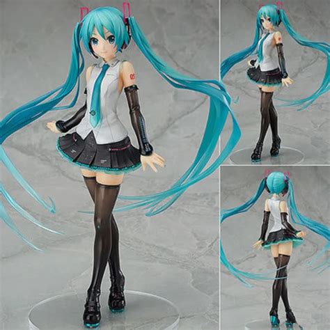 Hot Japanese Anime Action Figure Gsc Miku V4x Hatsune Miku In White Uniform Black Dress Snow