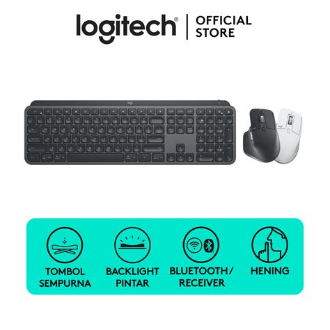 Jual BUNDLING MX Keys Wireless Bluetooth Keyboard X Mx Master 3s Wireless Bluetooth Mouse