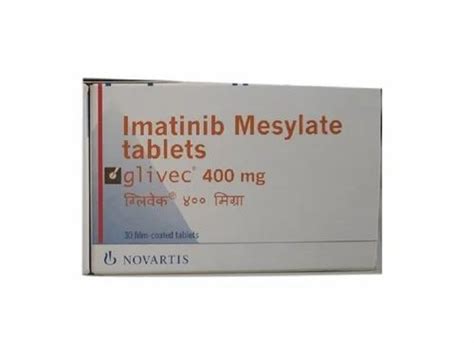 Glivec Imatinib Mesylate 400mg Tablet At Rs 934 Stripe In Mumbai Id 2853103696530