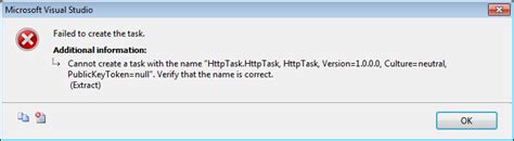 Visual Studio Why Does Ssis Fail To Create This Task Stack Overflow