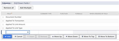create a saved search for credit memo to get applied due amount