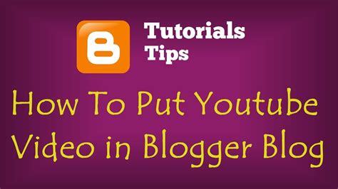 How To Embedaddput Youtube Dailymotion Videos In Blogger And Website Youtube