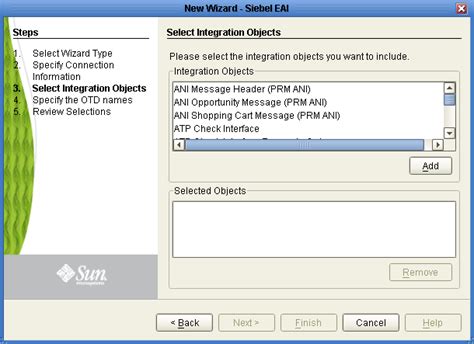 Creating Siebel Eai Otds Developing Otds For Oracle Java Caps