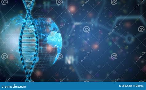 Genetics Research Concept Dna Helix Stock Illustration Illustration Of Chemistry Data 88420368