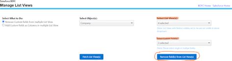 Remove Custom Fields From Multiple List Views In Salesforce