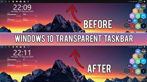 How To Make Taskbar Transparent In Windows YouTube