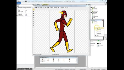Using A Flash Animated Character Walk Cycle In Construct 2 Youtube