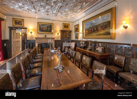 Interior Of Brodick Castle Brodick Isle Of Arran Scotland Uk Stock