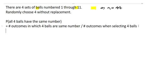 SOLVED Here Are 2 Sets Of Balls Numbered 1 Through 14 Placed In A Bowl