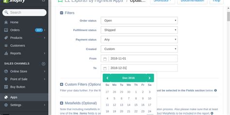 ez exporter custom created date range filter now available highview apps