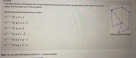 [answered] 1 point the figure shows a rectangular box in three kunduz
